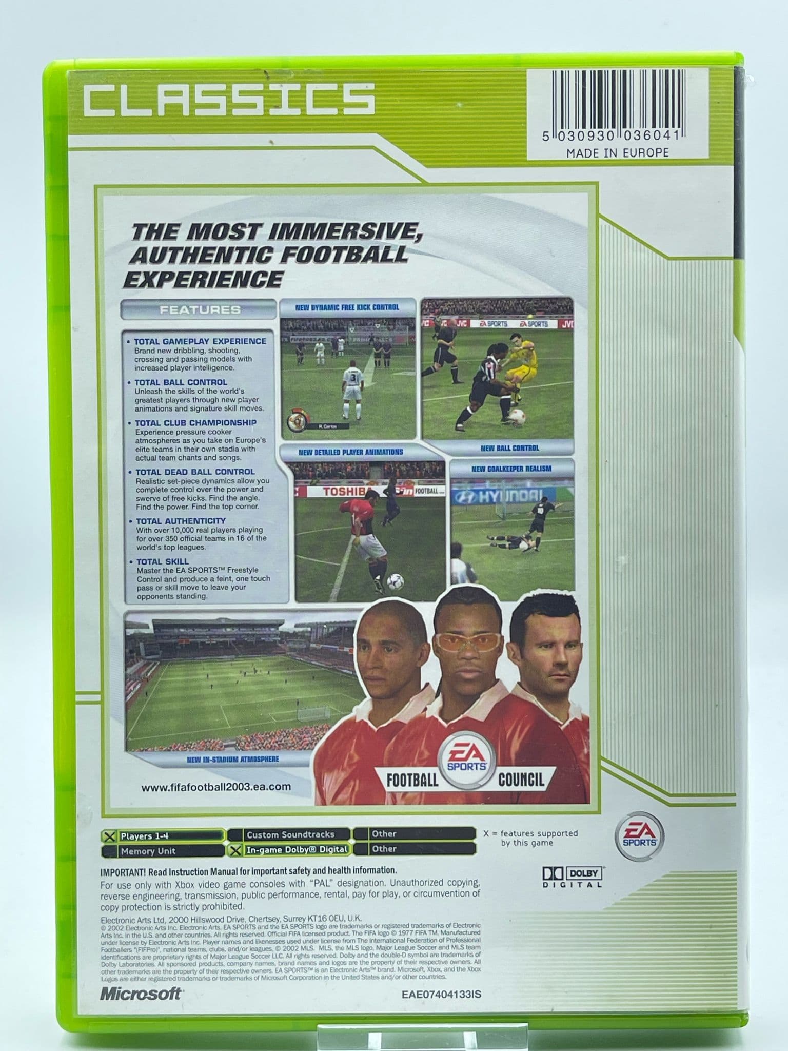 FIFA Football 2003 Classics Xbox Clean Disc 1